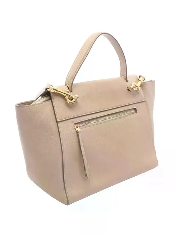 Celine Mini Grained Calfskin Belt Bag Satchel - Neutrals