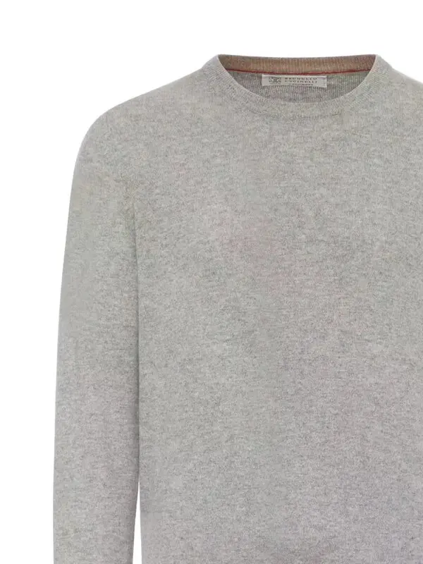 Brunello Cucinelli Cashmere Crew-neck Sweater - Grey