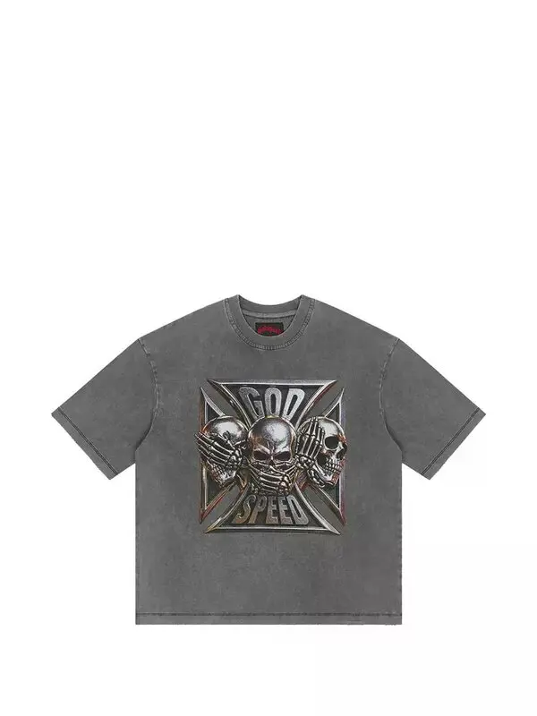 GODSPEED Omerta Graphic-print T-shirt - Grey