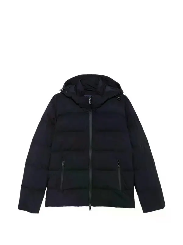 Paul & Shark Hooded Quilted Jacket - Blue