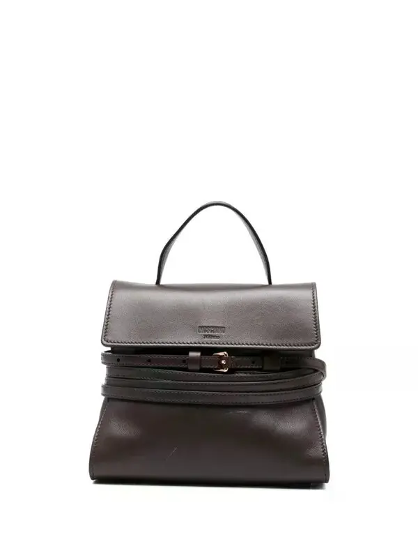 Moschino Detail Belted Mini Bag - Brown