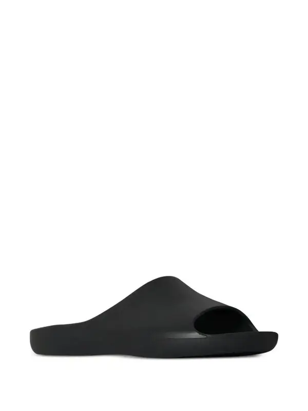 THE ROW Ama Rubber Slide Sandals - Black