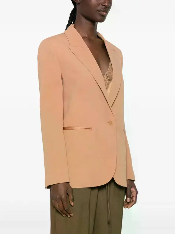 FORTE_FORTE Single-breasted Peak-lapel Blazer