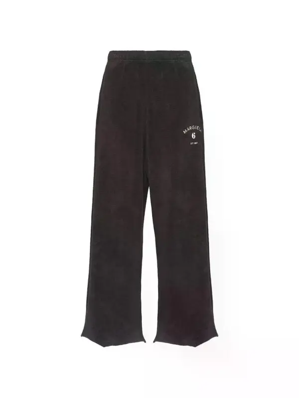 MAISON MARGIELA Brushed Fleece Cotton Sweatpants - Grey