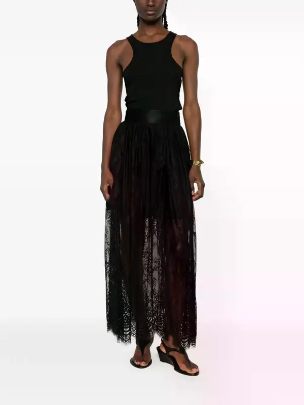 MARC ELLIS Lace Ruffled Skirt