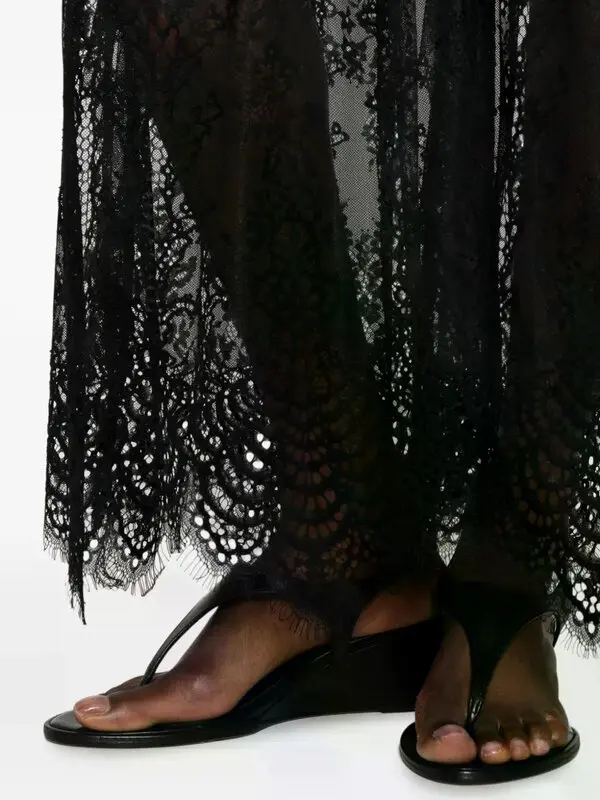 MARC ELLIS Lace Ruffled Skirt