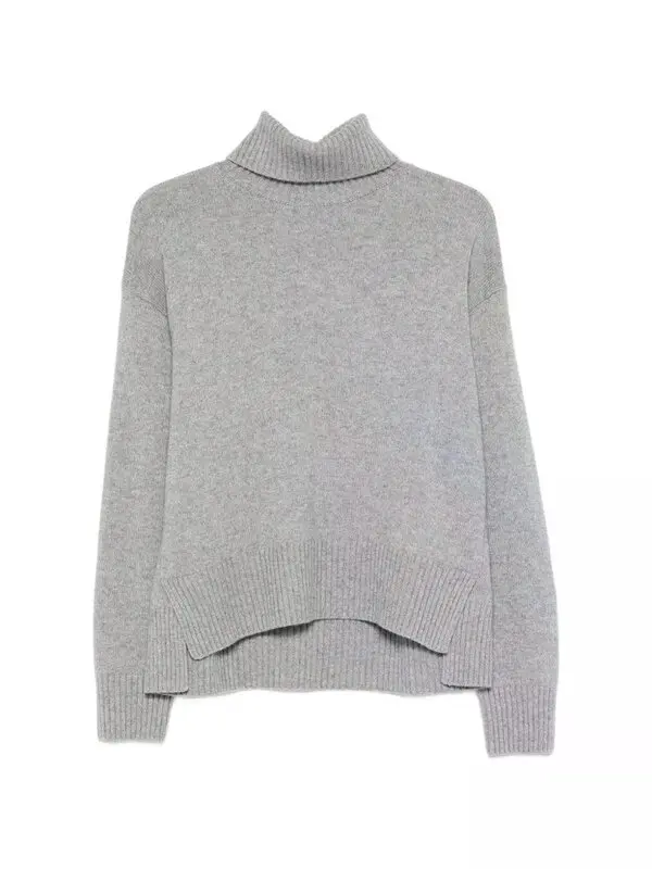 Peserico Ribbed-trim Turtleneck Sweater - Grey
