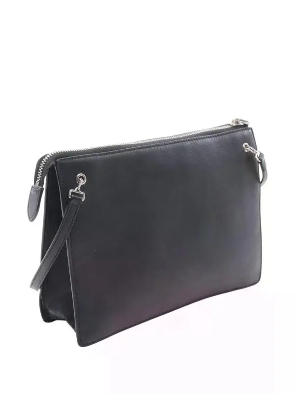 Fendi Leather Shoulder Bag With Embellishments