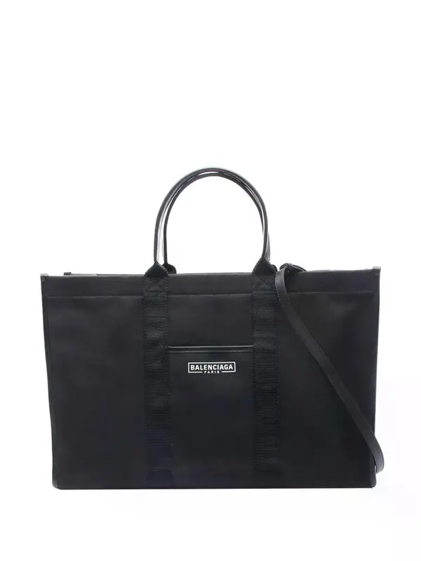 Balenciaga Large Canvas Hardware Tote - Black