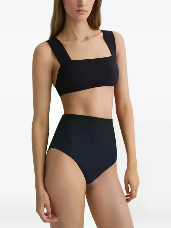 Bondi Born Elle Square-neck Bikini Top - Black