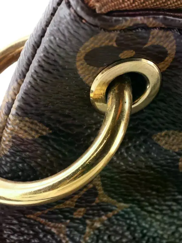 LOUIS VUITTON Pallas Tote Monogram Canvas Leather Shoulder Bag - Brown