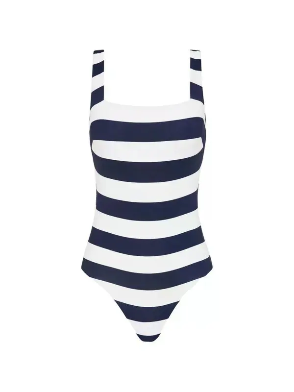 Bondi Born Margot Striped Swimsuit - Blue