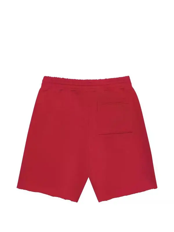 SP5DER Angel Number Graphic-print Shorts - Red