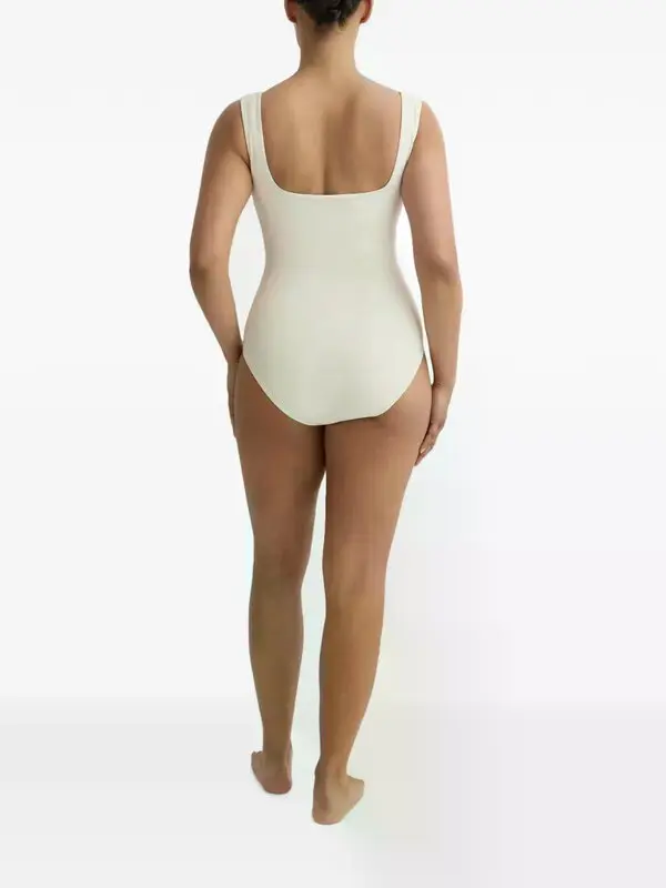 Bondi Born Square-neck Sleeveless One Piece Swimsuit - Neutrals