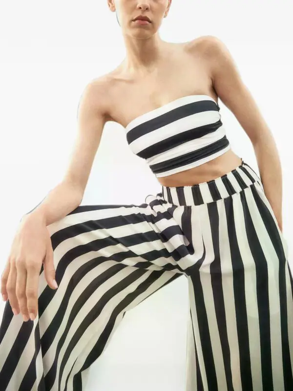 Bondi Born Striped Bandeau Bikini Top