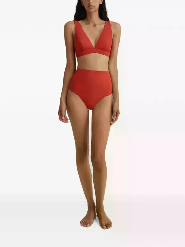 Bondi Born High-waisted Bikini Bottoms - Red