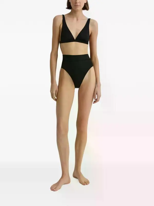 Bondi Born Joan High-waisted Bikini Bottoms - Black