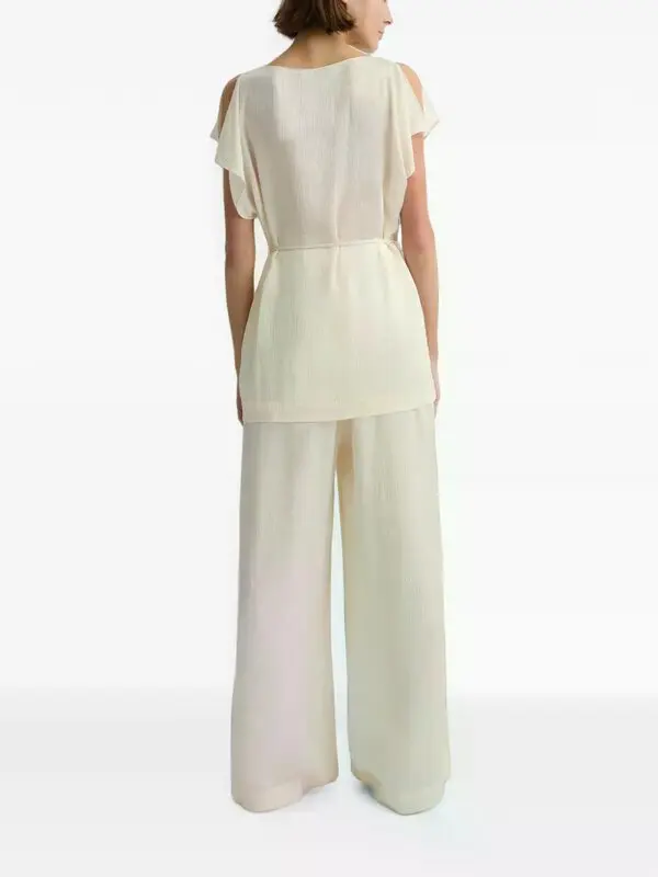 Bondi Born Ardea Luxe Hammered Satin Wide Leg Trousers