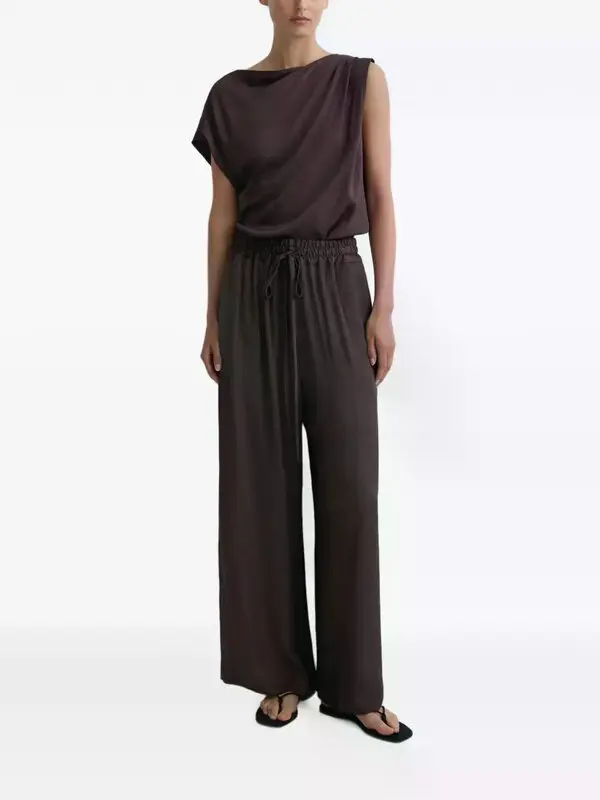 Bondi Born Ardea Hammered Satin Wide-leg Trousers