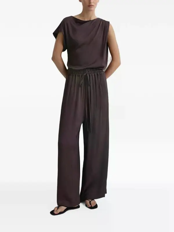 Bondi Born Ardea Hammered Satin Wide-leg Trousers