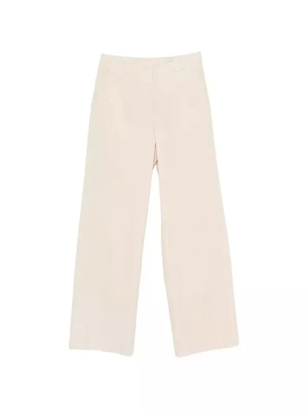 Peserico Concealed-fastening Wide-leg Trousers - Neutrals