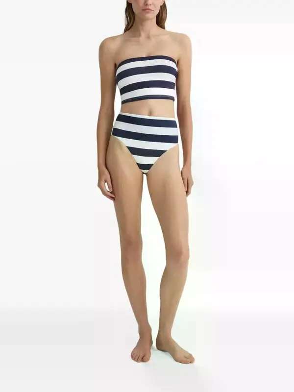 Bondi Born High-waist High-cut Bikini Bottoms - Blue