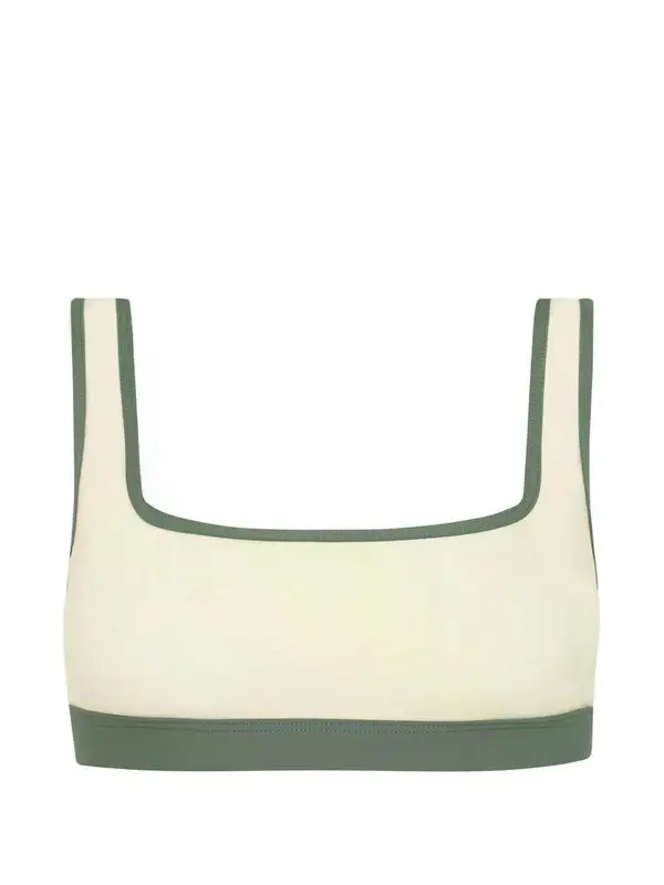 Bondi Born Hayden Square-neck Bikini Top - Neutrals