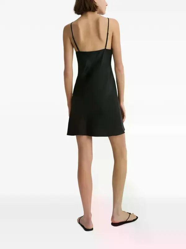 Bondi Born Como Bias-cut Slip Mini Dress - Black