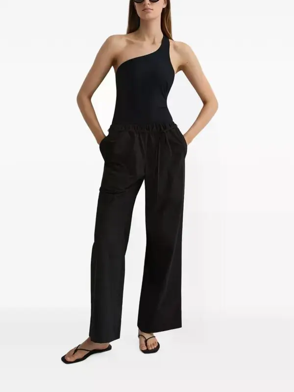 Bondi Born Colette One-shoulder Swimsuit - Black