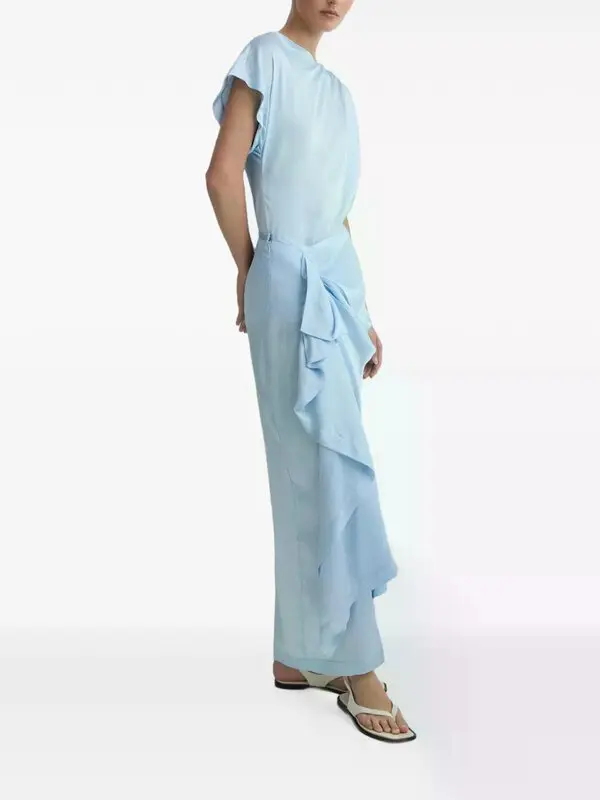 Bondi Born Ardea Draped Maxi Skirt - Blue