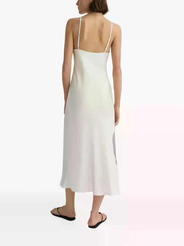 Bondi Born Como Bias-cut Slip Maxi Dress - White