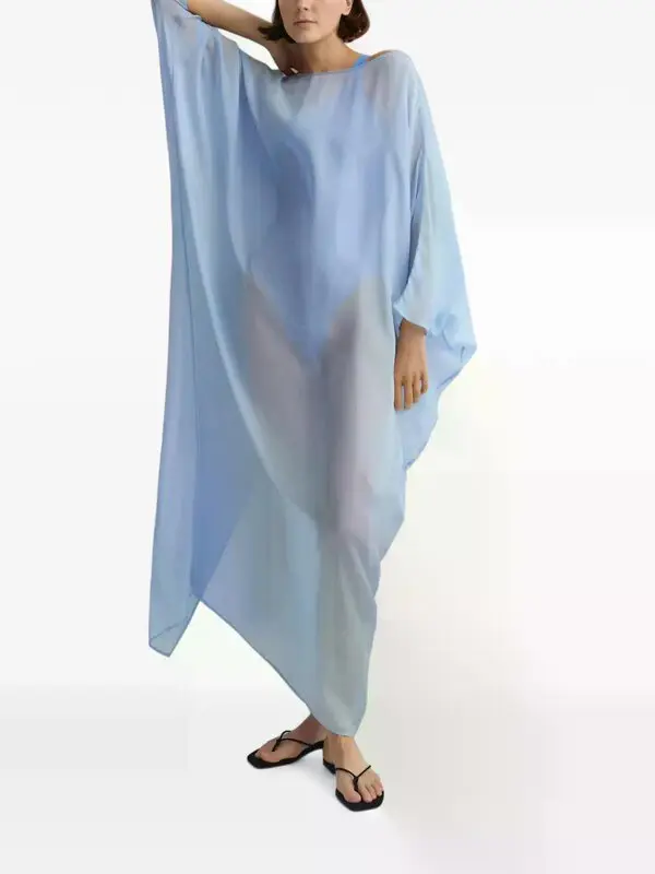 Bondi Born Capri Silk Caftan Dress - Blue
