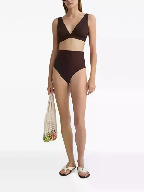 Bondi Born Faith High-waist Bikini Bottoms - Brown