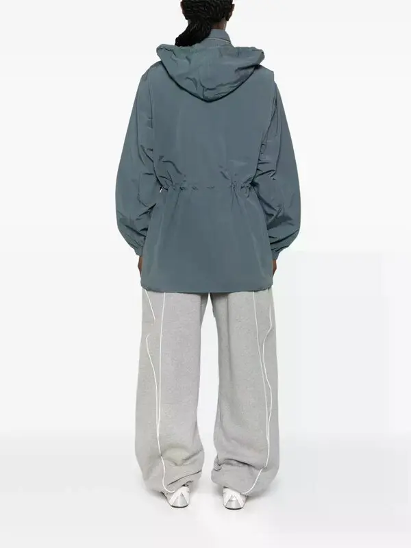 Kenzo Drawstring Hem Hooded Parka Coat