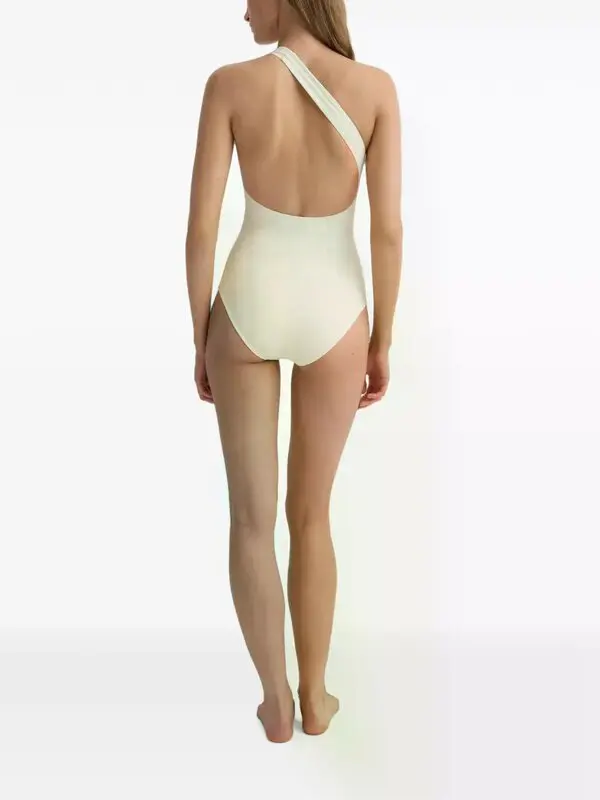 Bondi Born Colette One-shoulder Swimsuit - Neutrals