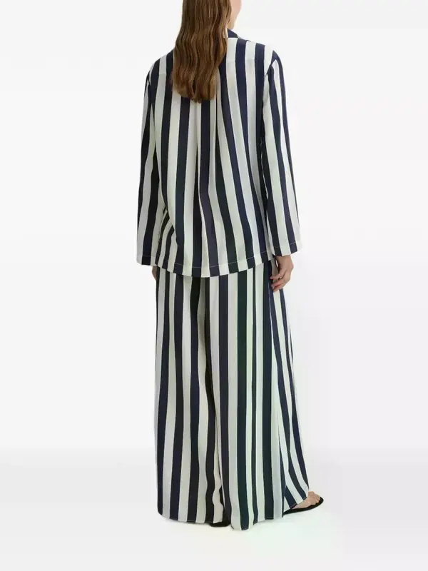 Bondi Born Silk Stripe Relaxed Fit Blouse