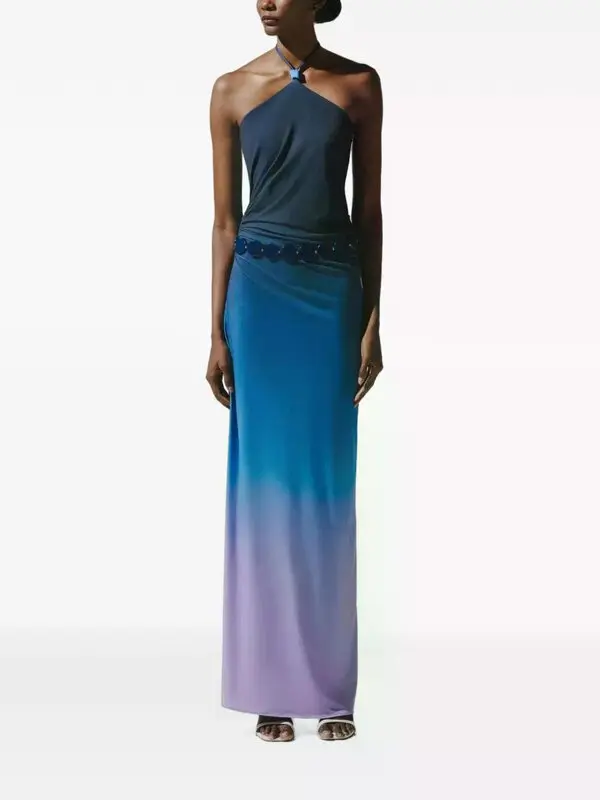 BAOBAB Blake Resin-embellished Ruched Maxi Dress