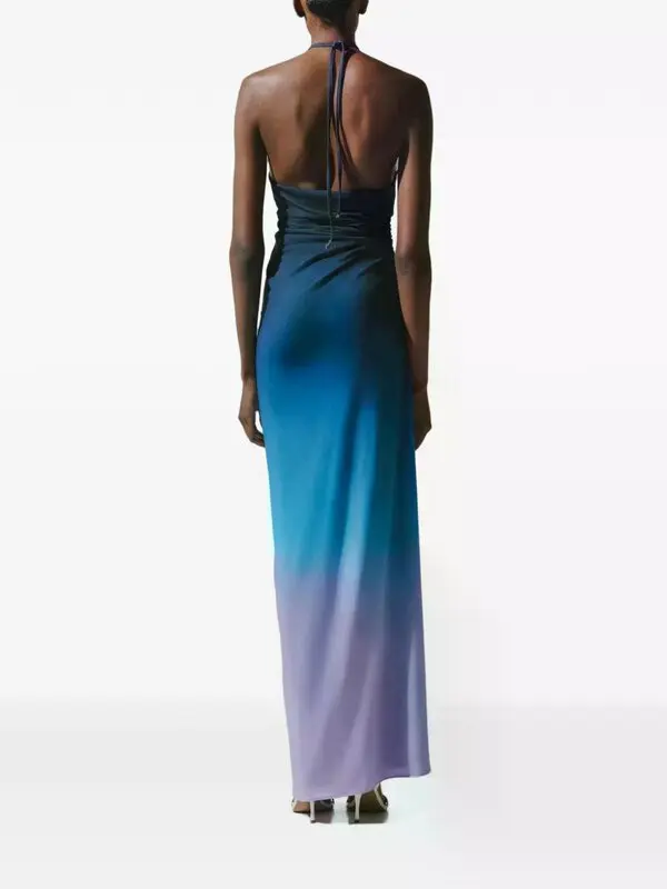 BAOBAB Blake Resin-embellished Ruched Maxi Dress