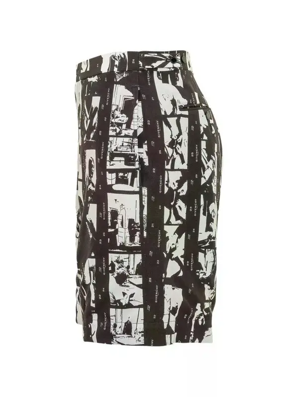 Givenchy Photographic Print Tailored Shorts