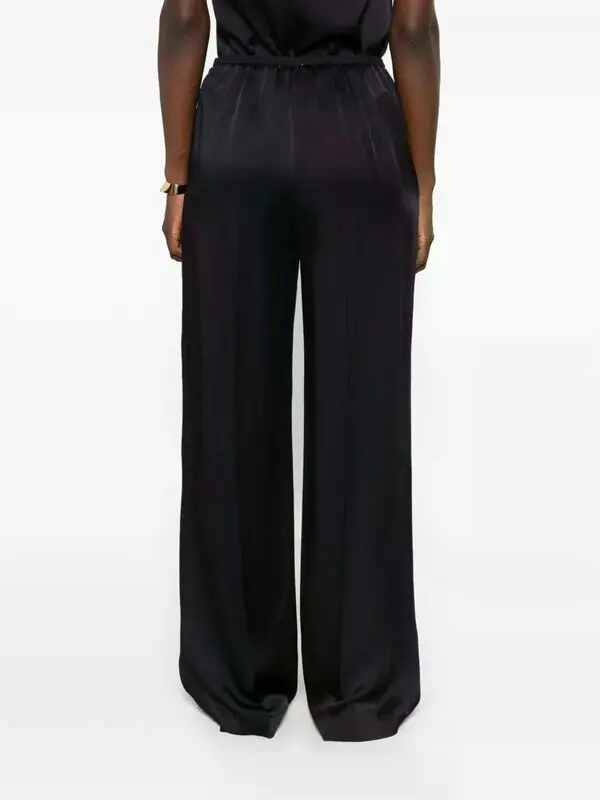 FORTE_FORTE Satin Finish Trousers - Blue
