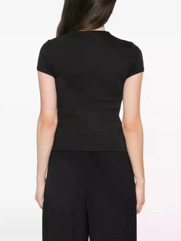 Saint Laurent Cassandre Embroidered T-shirt