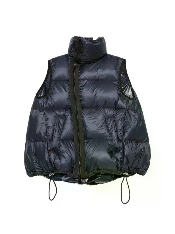 Sacai Quilted Zip-up Gilet - Blue