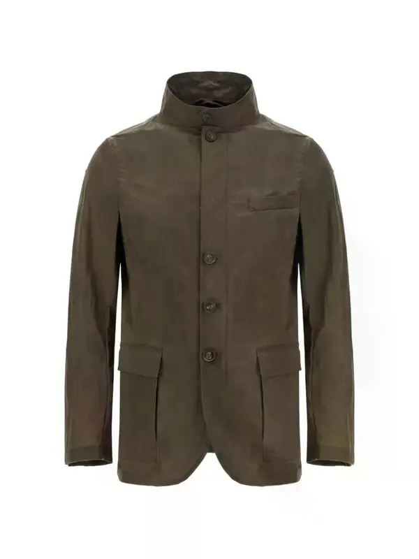 Herno High-neck Button-up Jacket - Green