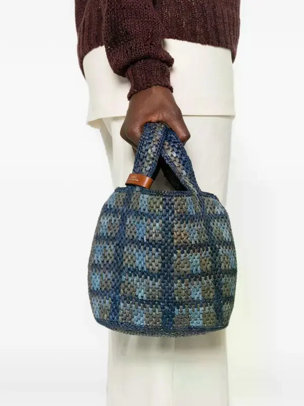 A.p.c. Pecan Raffia Tote Bag