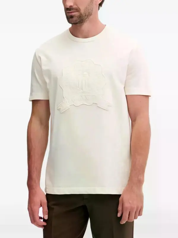 Gant Embroidered-patch T-shirt - Neutrals