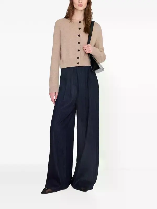 ANINE BING Joye Cardigan In Stone Melange - Neutrals