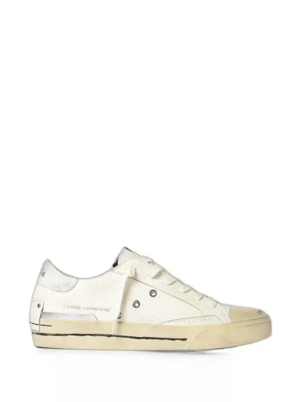 CRIME LONDON Recut Canvas Leather Sneakers