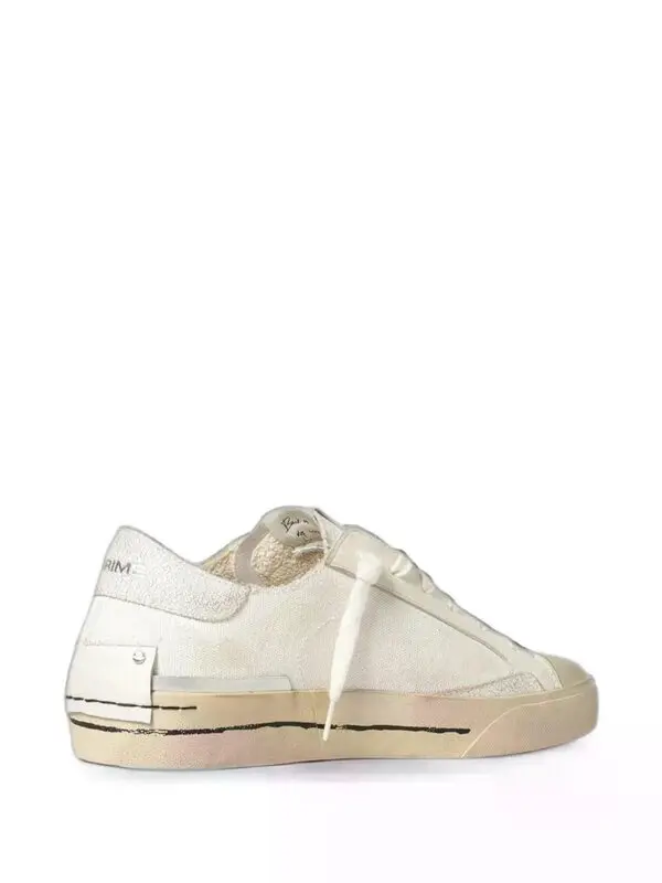 CRIME LONDON Recut Canvas Leather Sneakers