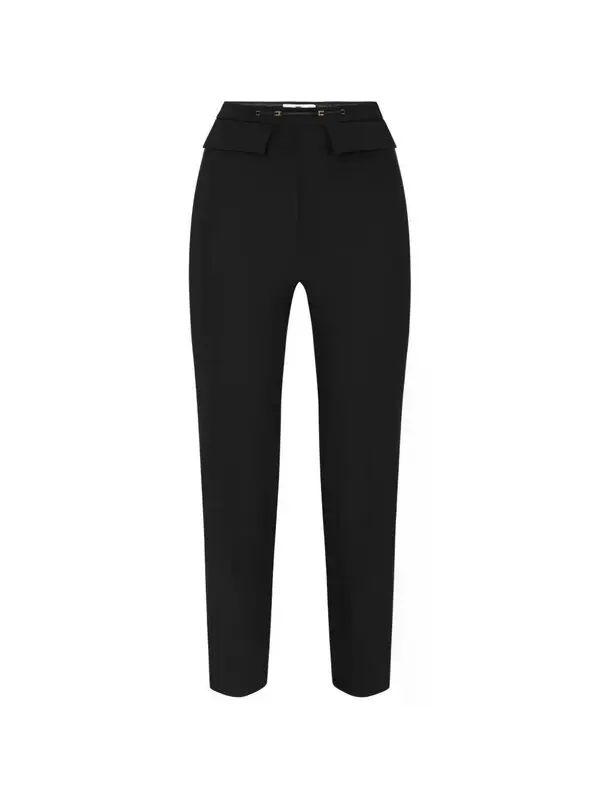 Elisabetta Franchi High-waisted Tailored Trousers - Black