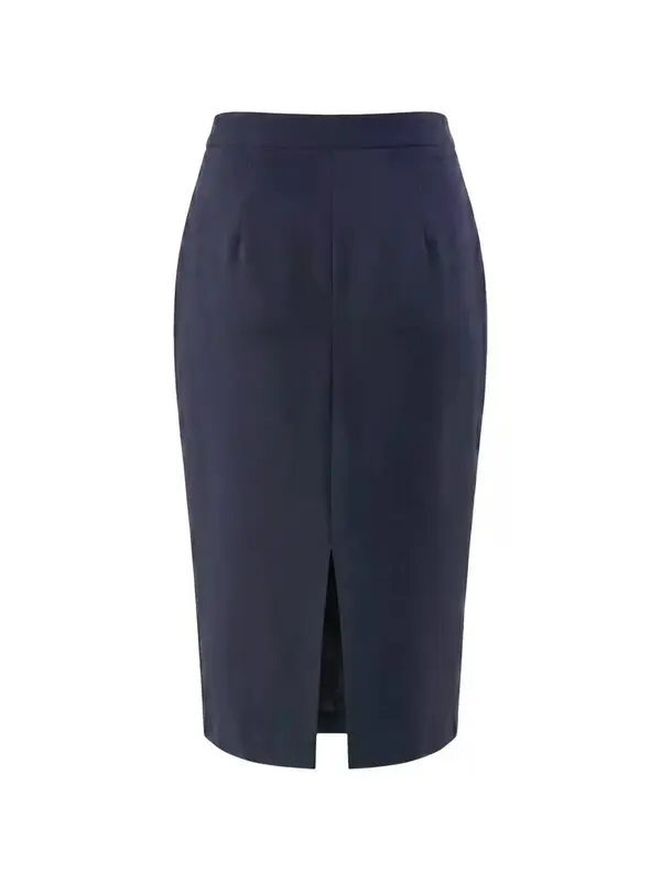 Elisabetta Franchi High-waist Midi Pencil Skirt With Chain Detail